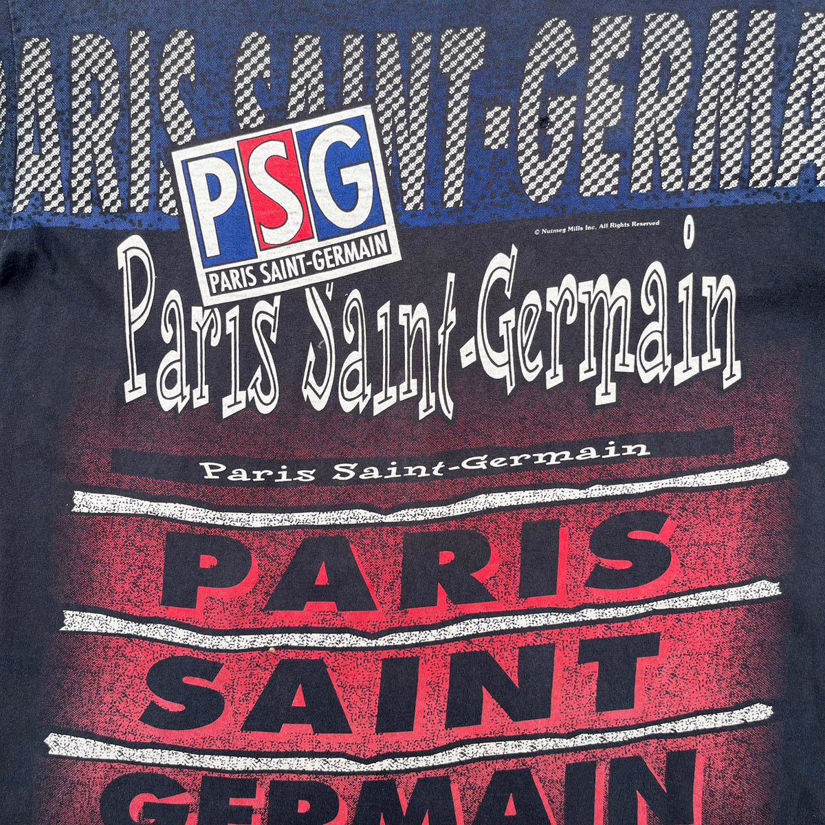 PSG PARIS SAINT-GERMAIN 90'S T-SHIRT – Temple of Nostalgia